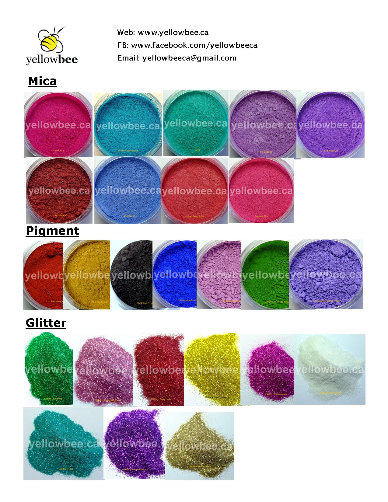 Colorant - Glitters (Microfine 0.004") – YellowBee Packaging and ...