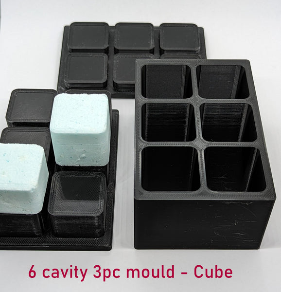 3pc 3D Printed Mould - 6 cavity Cube – YellowBee Packaging and Supplies Inc